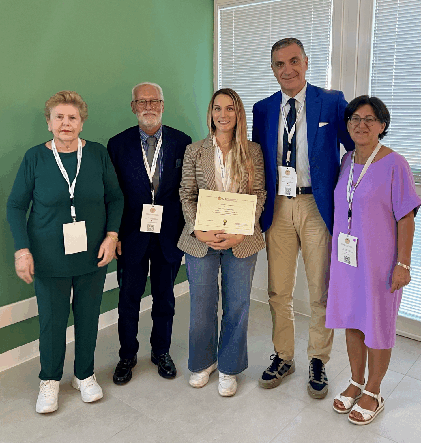 Premio SIAI alla ricercatrice Larisa Ryskalin - Scuola di Medicina